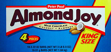 Almond Joy King Size 18CT Box - RiverfrontGifts.com